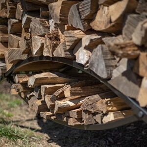 Titan 8' Crescent Firewood Rack Wood Storage