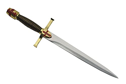 New Fixed Blade Pro Tactical Knife 15.5" inch Overall Gold Crusader Dagger Knights Templar Survival Camping Outdoor Knife TG-2397M by ProTacticalUS