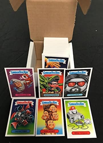 2019 Topps Garbage Pail Kids We Hate the '90s Complete Non-Sport Set of 220 Cards. Overall Condition is NM-MT. Included in the set are Film, TV Shows, Cartoons & Comic, Video Games, Politics and News, Music and Celebrities, Toys, Fads and Fashion stickers