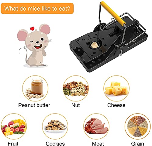 Mouse Traps Indoor Mouse Trap Mice Traps for House Power Mouse Killer Mouse Catcher Quick Effective Sanitary 6 Packs (6)