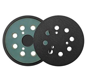 5 inch 8 hole sander hook and loop replacement sanding pad compatible with porter cable dewalt makita - fits dw421/k, dw423/k & bo5010, bo5030k, bo5031k, bo5041k & 343/343k, 390/390k, 382 orbit sander