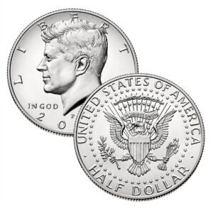 2021 p, d kennedy half dollar 2 coin set half dollar us mint uncirculated