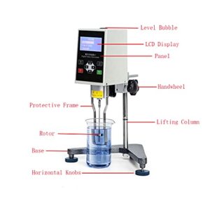 DEJUN NDJ-8S Lab Rotary Viscometer 1~2000000mPa.s Viscosity Fluidimeter Tester 110-240V Lab Digital Viscosity Meter