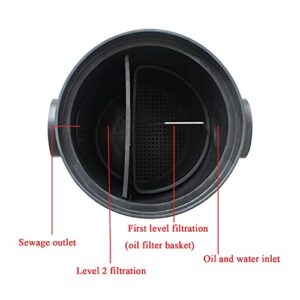 Kitchen grease trap underground HDPE commercial grease strainer and container separator oil interceptor tank for sink