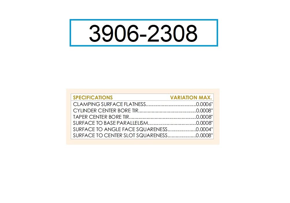 HHIP 3906-2390 Dividing Plates for 4-6" Rotary Tables