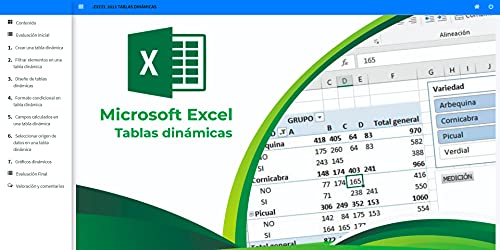 Curso Excel Tablas Dinámicas Online | Aprende a crear, manejar Tablas Dinámicas en Excel | Incluye Acceso al Curso Autoestudio+Practica Interactiva+Videos+Libro+Ejercicios Tipo+Certificado