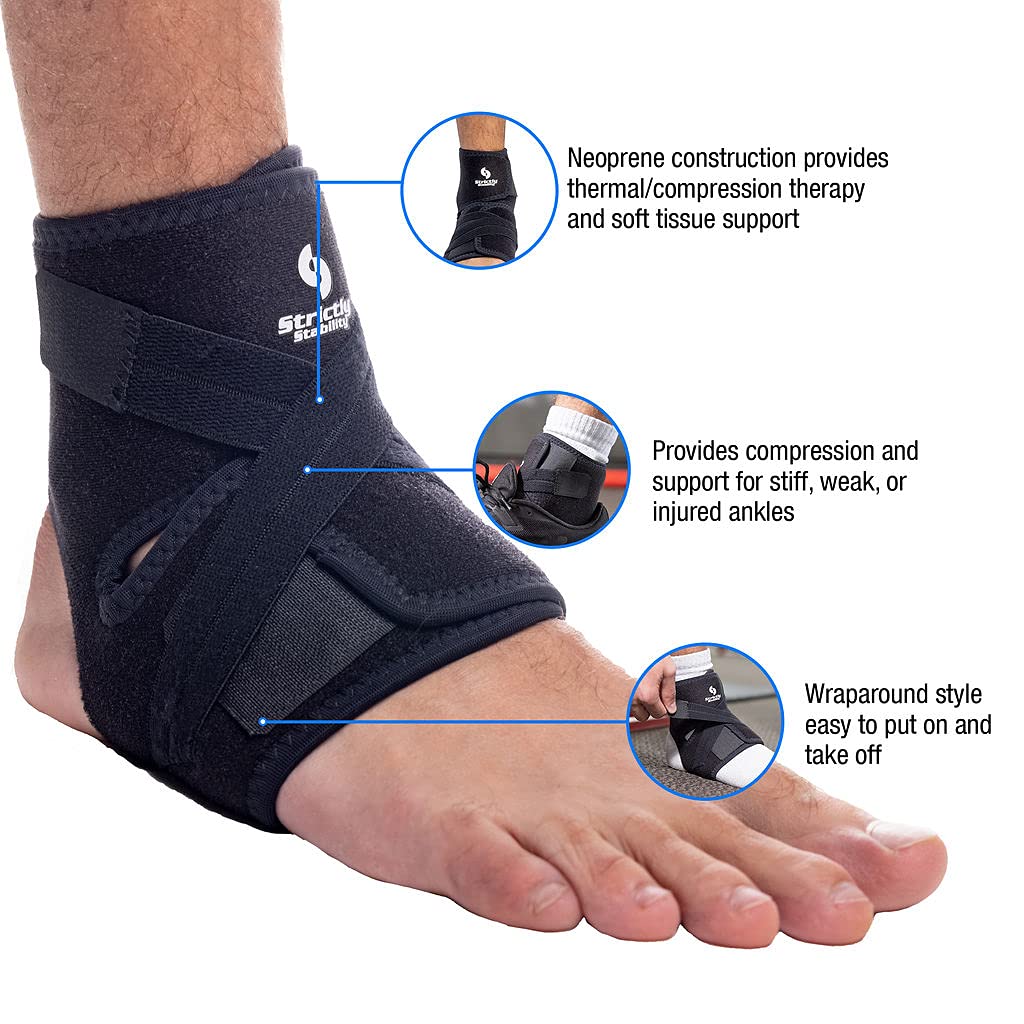 StrictlyStability Athletic Performance Neoprene Ankle Brace (Regular)