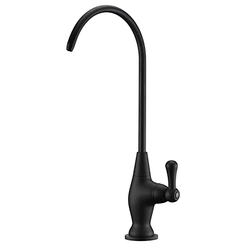 RULIA, Drinking Water Faucet,Water Filtration Faucet,Drinking Water Purifier Faucet, Kitchen Water Filter Faucet, Matte Black, Stainless Steel, RB1033