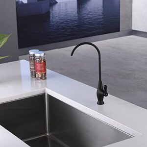 RULIA, Drinking Water Faucet,Water Filtration Faucet,Drinking Water Purifier Faucet, Kitchen Water Filter Faucet, Matte Black, Stainless Steel, RB1033