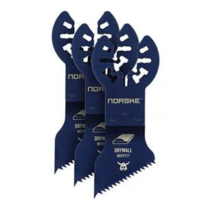 norske tools notp285 drywall cutting blade (3/pack), oscillating tool accessories | oscillating saw blades,black