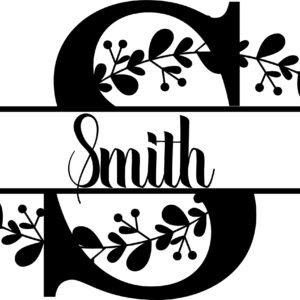 Vinyl Name Split Monogram Decals Style 5 - Custom & Personalize - Many Colors & Sizes - Shay's Creative Expression