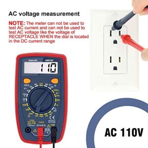 AstroAI 33D DC Current Digital Multimeter and New TRMS 2000 Counts AC/DC Current Voltage Resistance Capacitance Continuity Meter