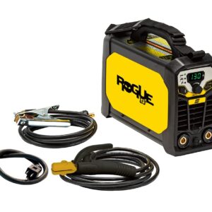 ESAB 0700500091 MINIARC Rogue ES 130i Stick Welding System, Dual Voltage Input, Adjustable Hot Start/Arc Force, Stick 6010 Mode, Power Factor Control, Electrodes up to 1/8", IP23S designed