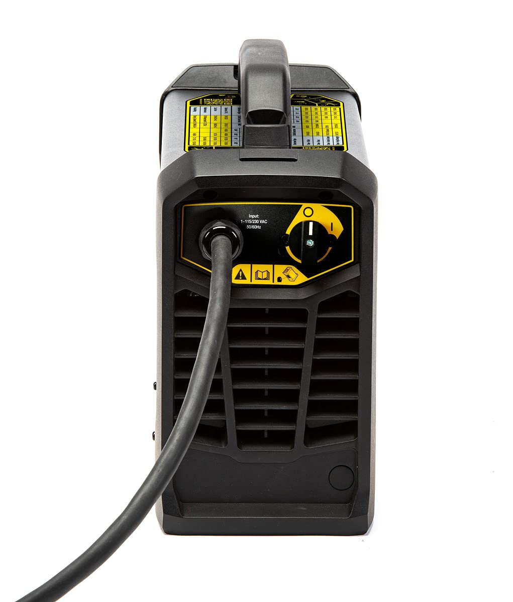 ESAB 0700500091 MINIARC Rogue ES 130i Stick Welding System, Dual Voltage Input, Adjustable Hot Start/Arc Force, Stick 6010 Mode, Power Factor Control, Electrodes up to 1/8", IP23S designed