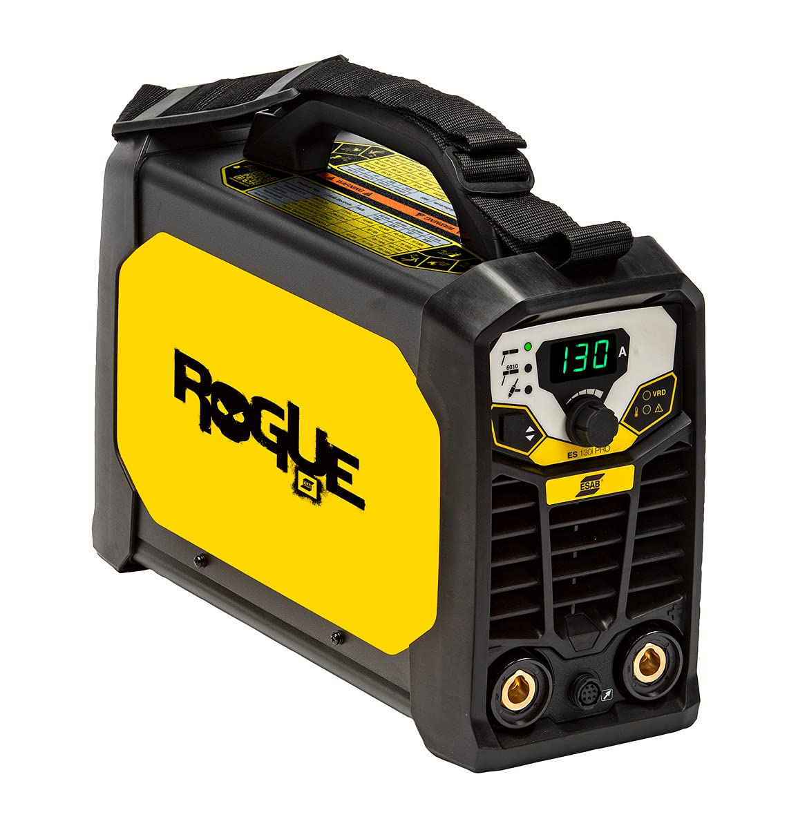 ESAB 0700500091 MINIARC Rogue ES 130i Stick Welding System, Dual Voltage Input, Adjustable Hot Start/Arc Force, Stick 6010 Mode, Power Factor Control, Electrodes up to 1/8", IP23S designed