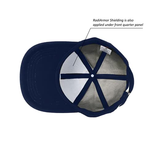 RadiArmor RF Blocking Hat – Unisex Hat with Liner That Blocks Over 99% of High Frequency RF (Navy)