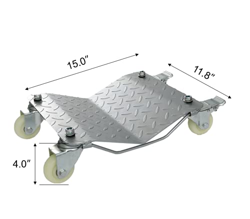 HONYTA Car Dollies-4 Pieces Heavy Duty Tire Car Skates Wheel Car Vehicle Dolly with 6000LBS Bearing Capacity for Moving Cars