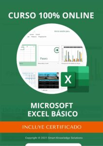 curso excel básico online | aprende crear y administrar hojas de cálculo en excel | incluye acceso al curso autoestudio+practica interactiva+videos+libro+ejercicios tipo+certificado