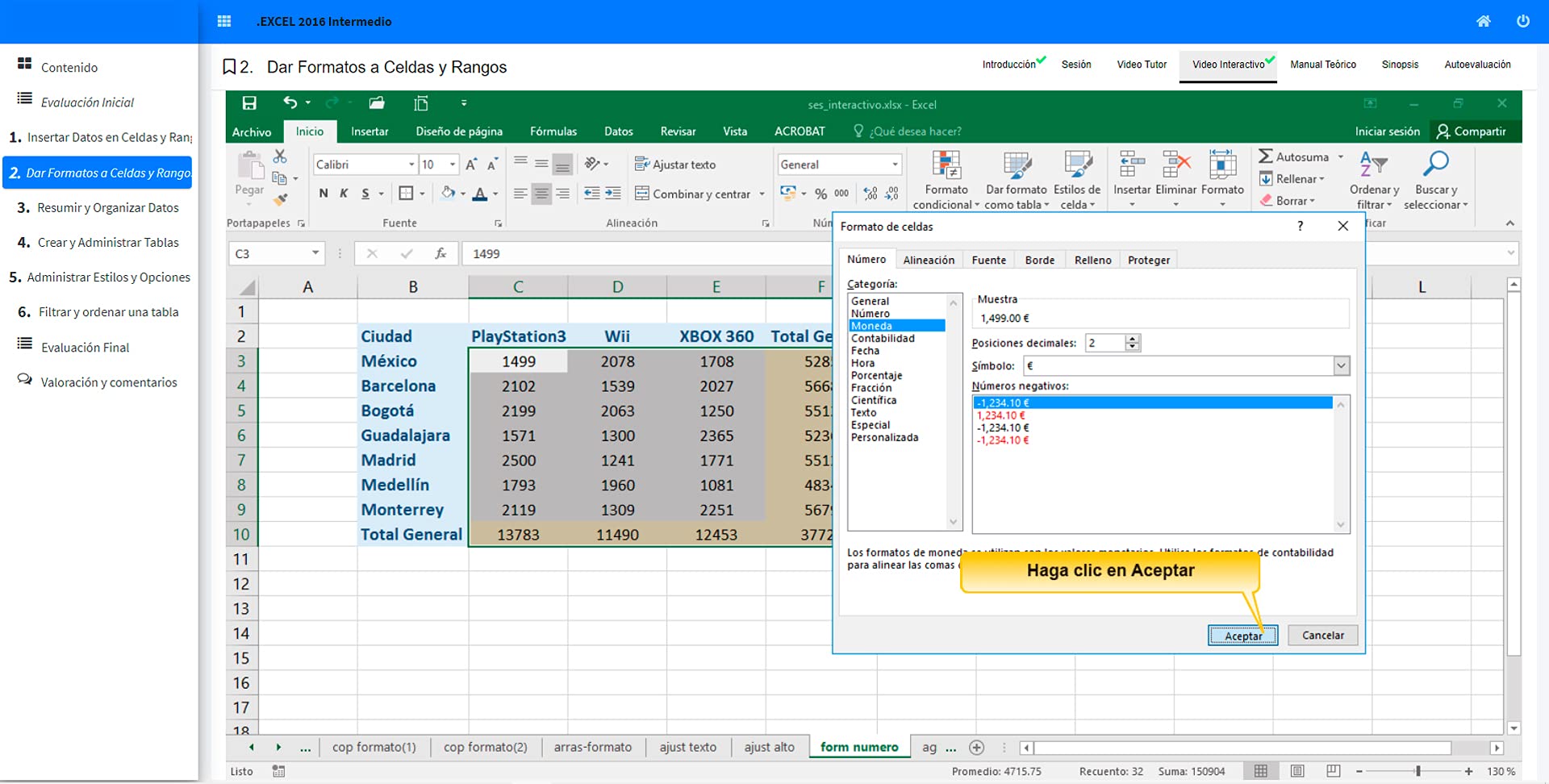 Curso Excel Intermedio Online | Aprende a automatizar resúmenes esquemas y tablas en Excel | Incluye Acceso al Curso Autoestudio+Practica Interactiva+Videos+Libro+Ejercicios Tipo+Certificado