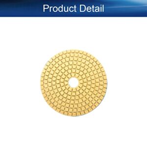 Auniwaig Diamond Polishing Pads 4 inch Wet Polishing Set,50 Grit Pads for Granite Stone Concrete Marble Floor Grinder or Polisher 3pcs