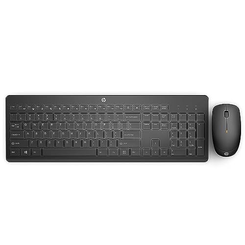 HP 230 Wireless Mouse and Keyboard Combo - 2.4GHz Wireless Connection - Long Battery Life - Durable & Low-Noise Design - Windows & Mac OS - Adjustable 1600 DPI - Numeric Keypad (18H24AA#ABA)