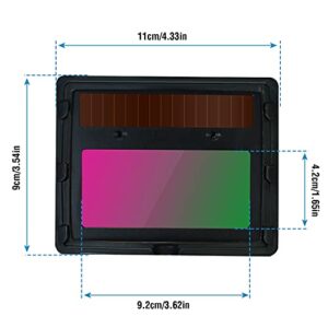 Welding Helmet, Solar Powered Auto Darkening Hood with Adjustable Wide Shade Range 9-13 for Mig Tig Arc Weld Grinding Welder Mask - American Eagle