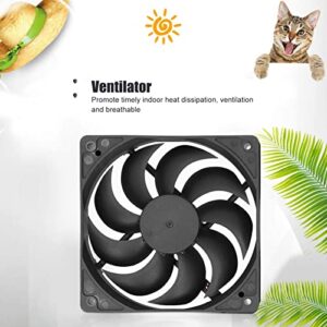 Mothinessto Solar Powered Fan, Solar Panel Kit with Fan Ventilator Monocrystalline Silicon Solar Cell Charger for Greenhouse Pet House Kennel Cooling defult