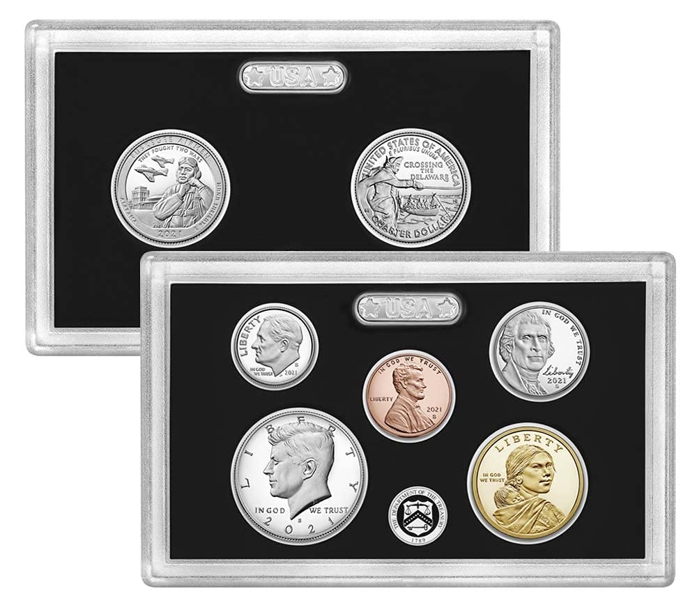 2021 S U.S. Mint 7 Coin Silver Proof Set - OGP box and COA Proof