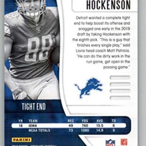 2019 Absolute Football #137 T.J. Hockenson RC Rookie Card Detroit Lions Official NFL Trading Card From Panini America in Raw (NM or Better) Condition