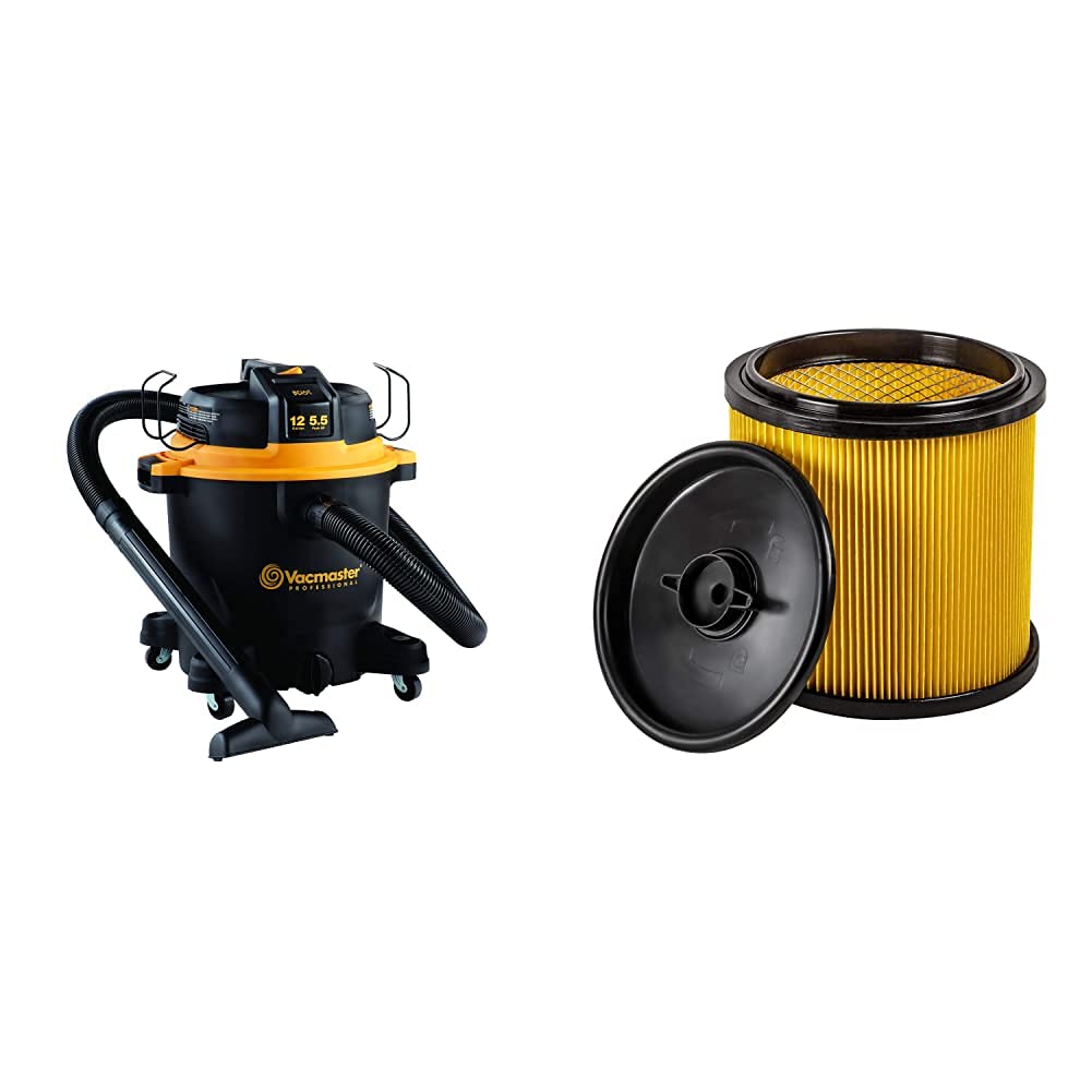 Vacmaster Professional Beast Series Wet/Dry Vac Bundle with Standard Cartridge Filter