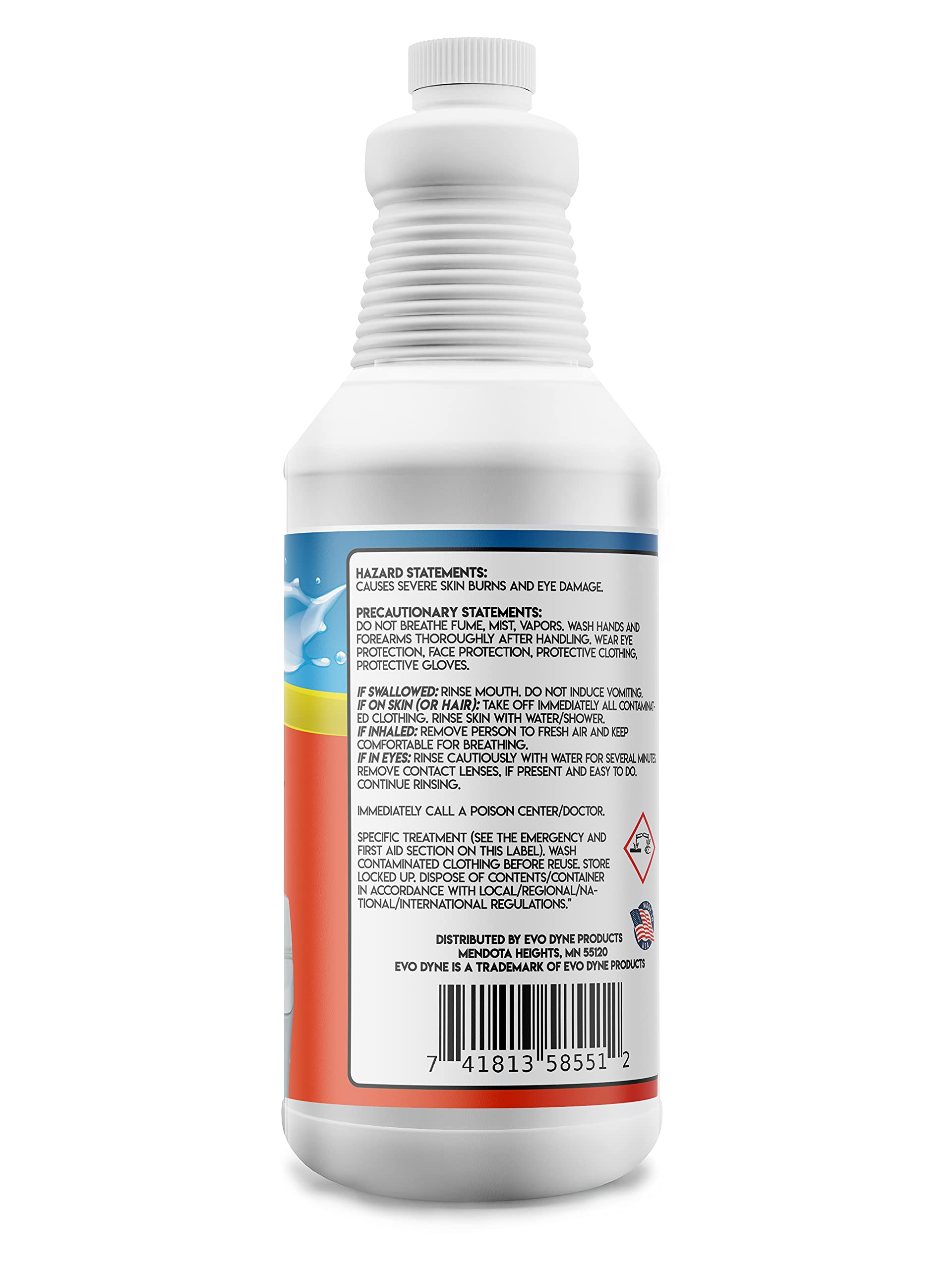 Evo Dyne Water Softener Cleaner (32oz), Made in USA - Restores Softener Efficiency | Cleanser for Softeners | Removes Contaminants & Extends Water Softener Life (32-ounces)