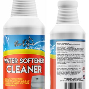 Evo Dyne Water Softener Cleaner (32oz), Made in USA - Restores Softener Efficiency | Cleanser for Softeners | Removes Contaminants & Extends Water Softener Life (32-ounces)