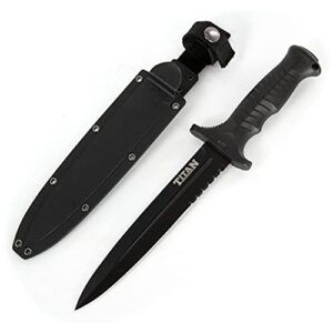 trs titan fixed blade knife with hard-shell sheath