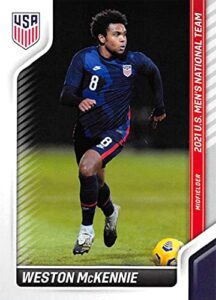 2021 panini instant us soccer collection #8 weston mckennie men's national team