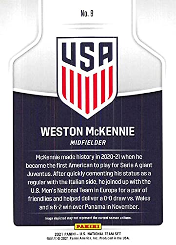 2021 Panini Instant US Soccer Collection #8 Weston McKennie Men's National Team