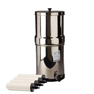 british berkefeld doulton w9361139 gravity countertop water filtration system 2.25 gallons made in uk