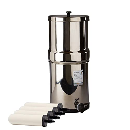 British Berkefeld Doulton W9361139 Gravity Countertop Water Filtration System 2.25 Gallons Made in UK