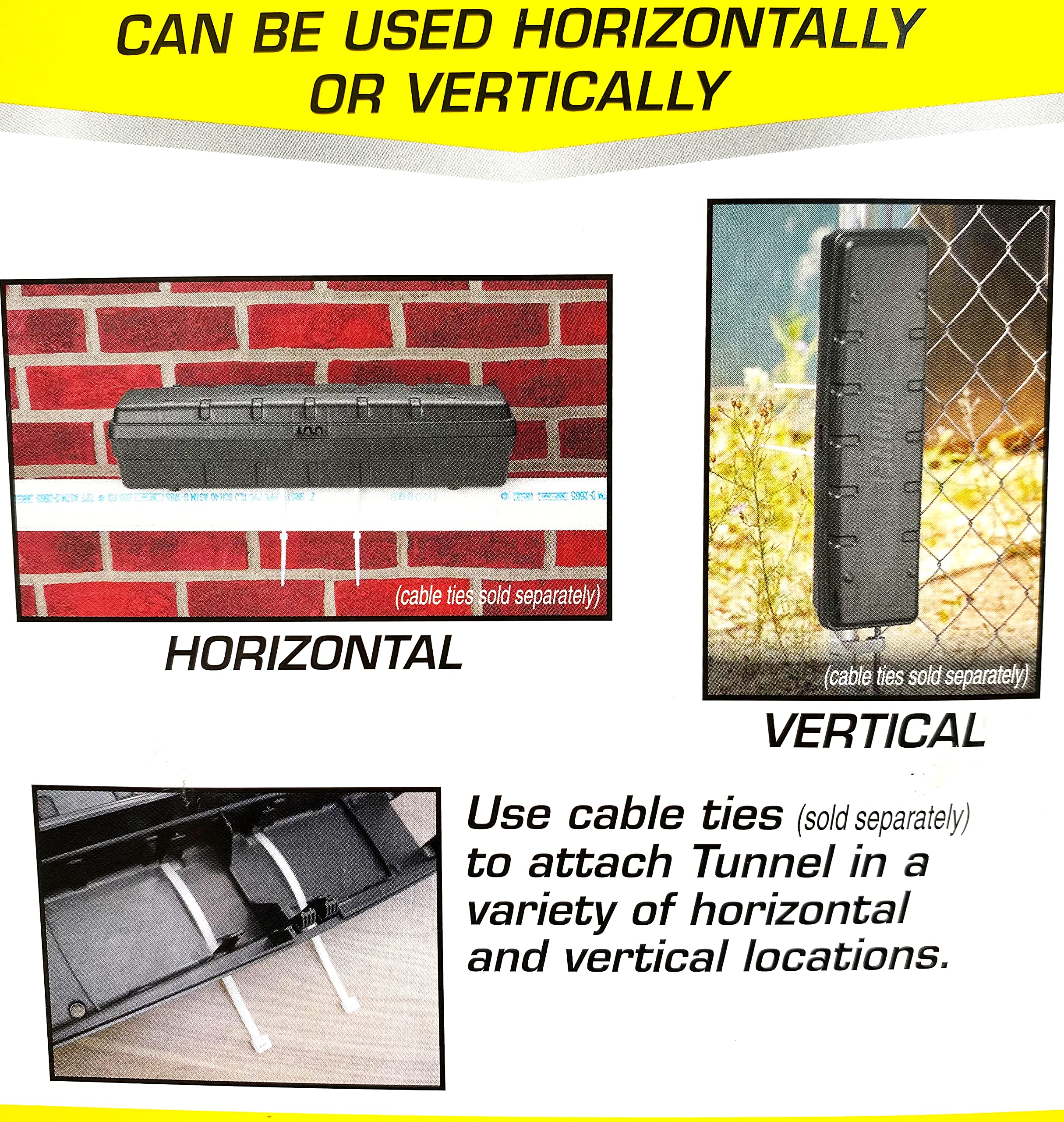 Tomcat Motomco Tunnel Trapping System - Full CASE Bait Station and Trap Station Includes 8 Individual Reusable Snap Traps | 4 Individual Tunnels in Set | Made in USA