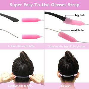 ANYGIFT Glasses Strap for Kids(10inch) 3 PCS Toddler Eyeglass Strap Sports Strap for Glasses Anti Slip Child Sunglass Strap