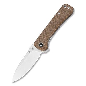 qsp hawk pocket knife, sandvik 14c28n blade, micarta handle