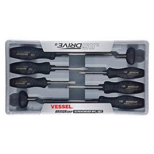 vessel armor grip screwdriver 8pc. set (jisdrive) no.550a8ptu (previous)