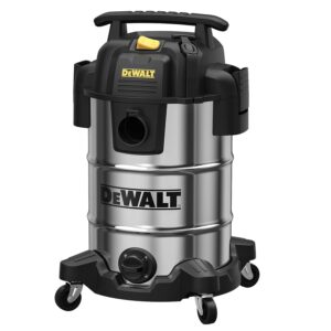 dewalt dxv08s wet/dry vacuum 8 gallon 4 peak hp, stainless steel, silver