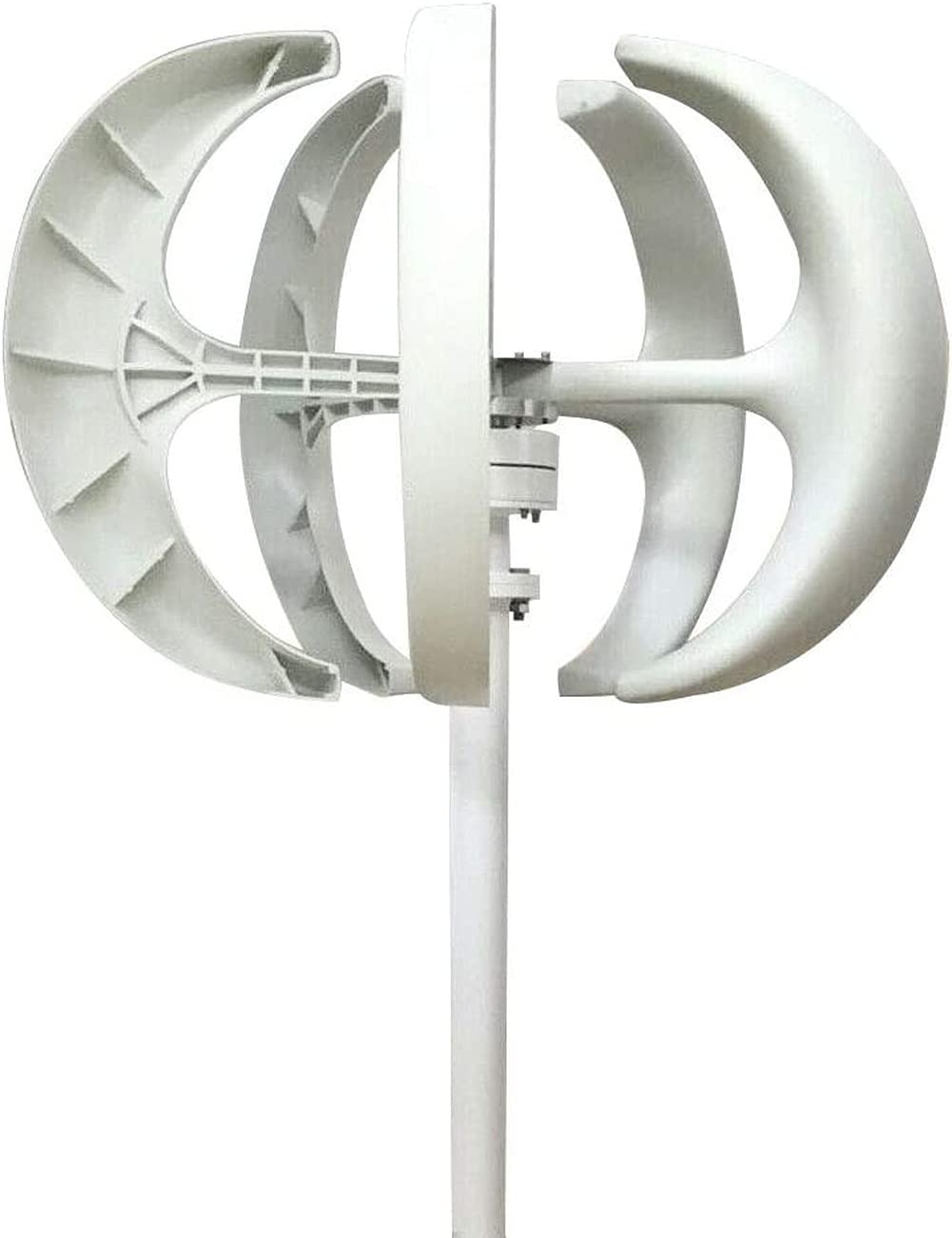 AECEVAN 8000W Wind Turbine Generator, 5 Blades 12V 24V Vertical Axis Wind Turbines Generator Kit for Home Hybrids Streetlight Use Electromagnetic Electricity Producer Equipment (12V)