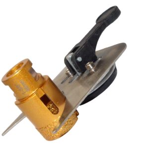 1 3/8 in diamond hole saw core drill bit for concrete or granite 5/8-11 unc thread fits angle grinder or core bit adaptor vacuum brazed core bit