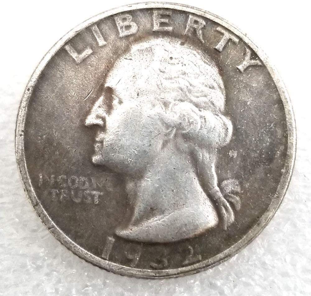 1932 American Liberty Quarter Nickel Old Coin-Old American Coins-Great Commemorative Collection Exquisite Craft Coin Gifts for Boys/Girls/Adults