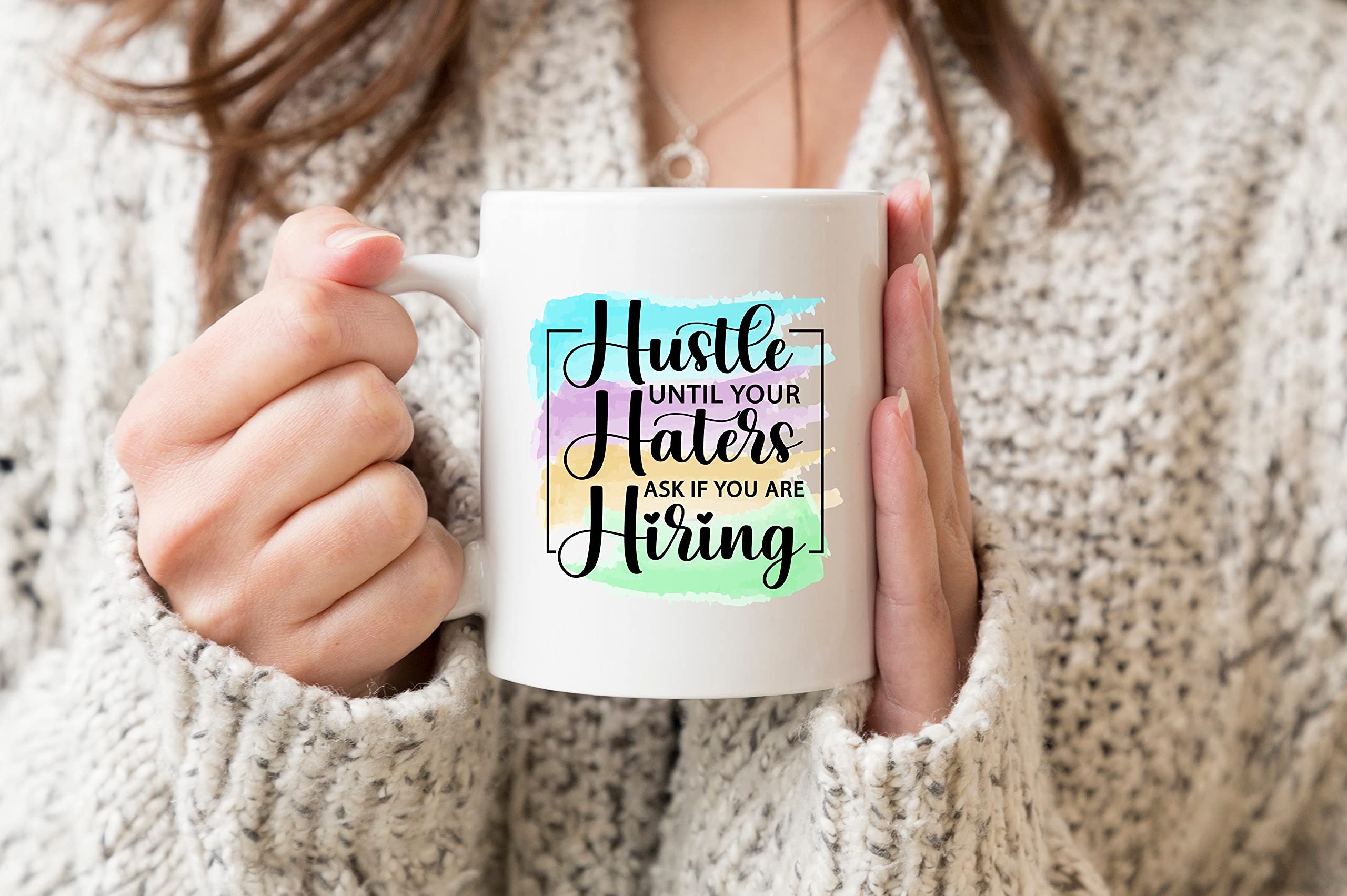 Hustle Until Your Haters Ask if You Are Hiring Sublimation Transfer Ready to Press, Sublimation Design, Ready to Use, Sub, Shirt/Mug Sizes (Adult x1-8.5+")