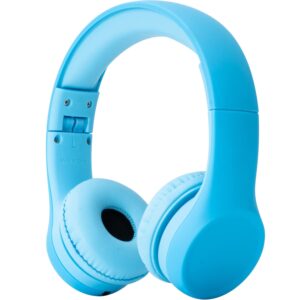 snug play+ kids headphones with volume limiting for toddlers (boys/girls) - blue