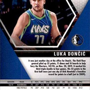 2019-20 Panini Mosaic #44 Luka Doncic Dallas Mavericks Basketball Card