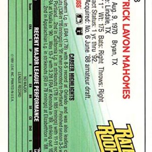 1992 Donruss #403 Pat Mahomes RR NM-MT RC Rookie Minnesota Twins Baseball