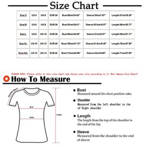 wodceeke Short-Sleeved V-Neck Plain T-Shirt For Women Casual Loose Basic Tee Summer All-Match Blouse Tops (Red, XXL)